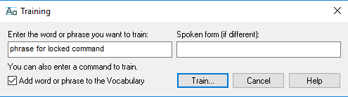 Train locked Dragon commands | DragonSpeechTips