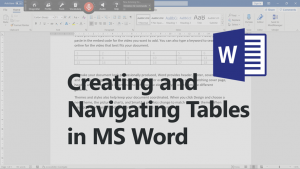 Creating and Navigating Tables | Dragon Professional commands