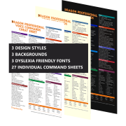 Dragon Professional Voice Commands Cheat Sheet | Premium Ed.
